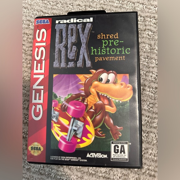 Sega | Video Games & Consoles | Sega Genesis Radical Rex Video Game | Poshmark